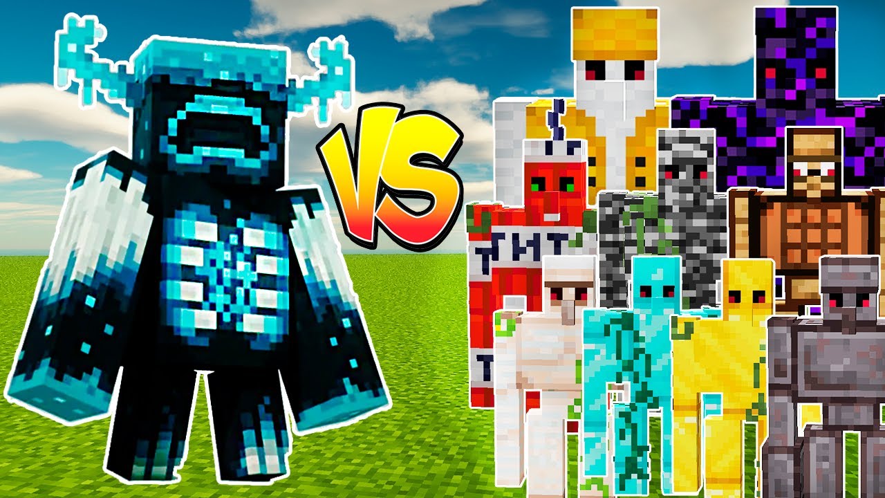 Warden vs Extra Golems Army | Warden and Every Extra Golems - YouTube