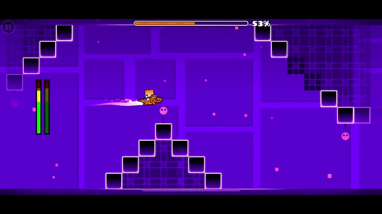 Geometry Dash: back on track level - YouTube