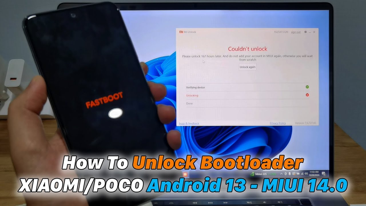How To Unlock Bootloader XIAOMI/POCO Android 13 - MIUI 14.0 - YouTube