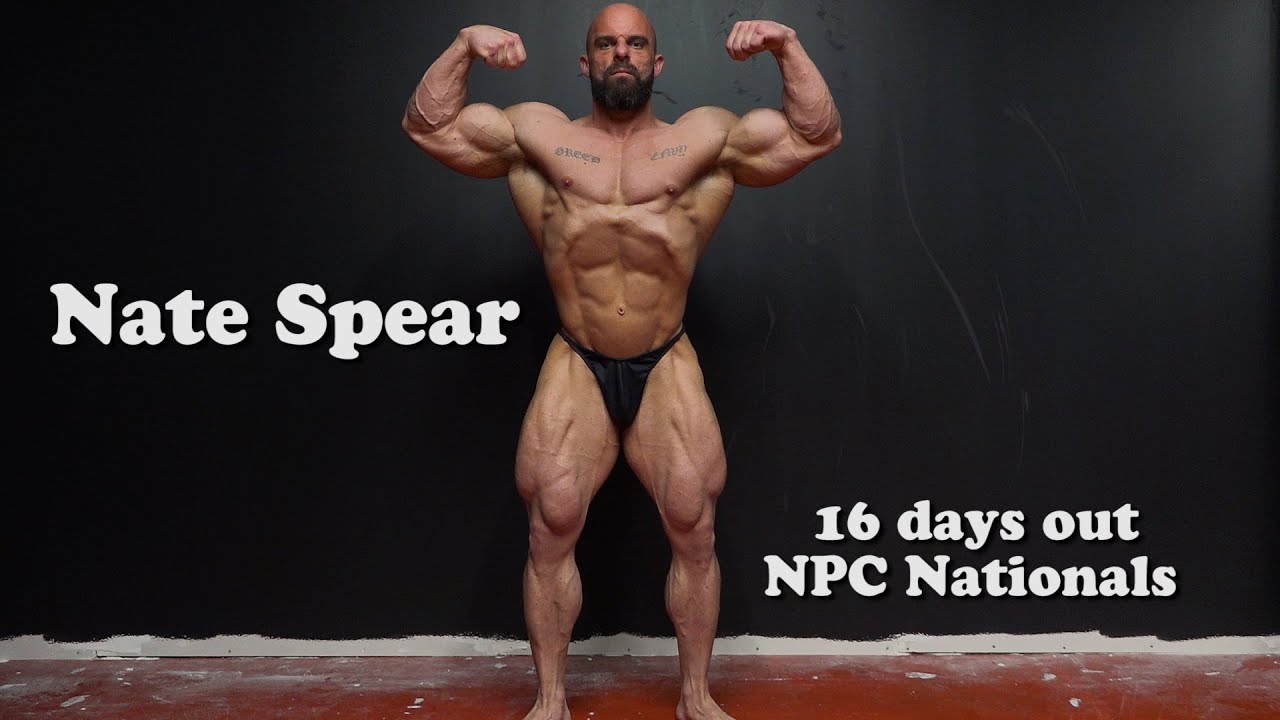 Nate Spear - NPC Super Heavyweight bodybuilder - Raw Posing Clips - 16 Days from NPC Nationals ...
