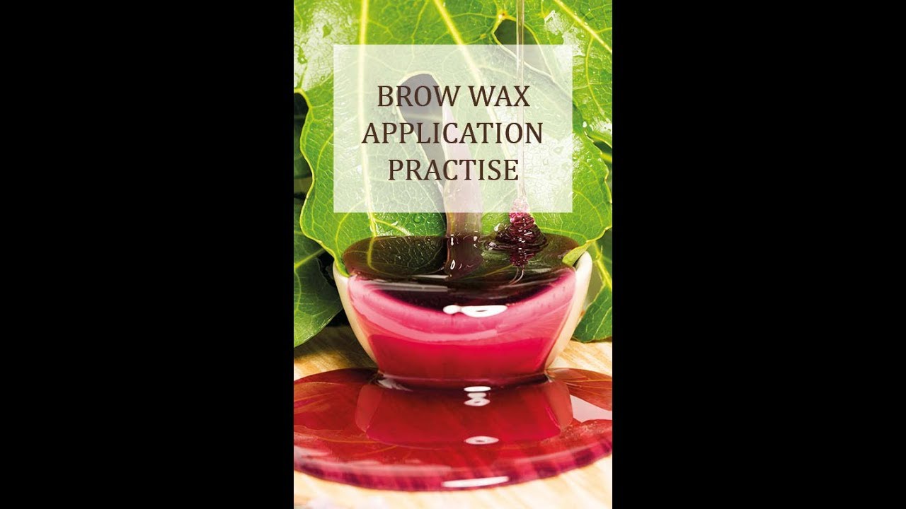 Brow Wax Application Practise with Outback Organics - YouTube