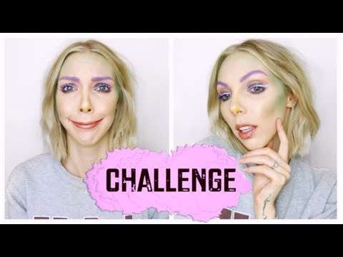 CHALLENGE | COLOR MAKE UP 😱 - YouTube