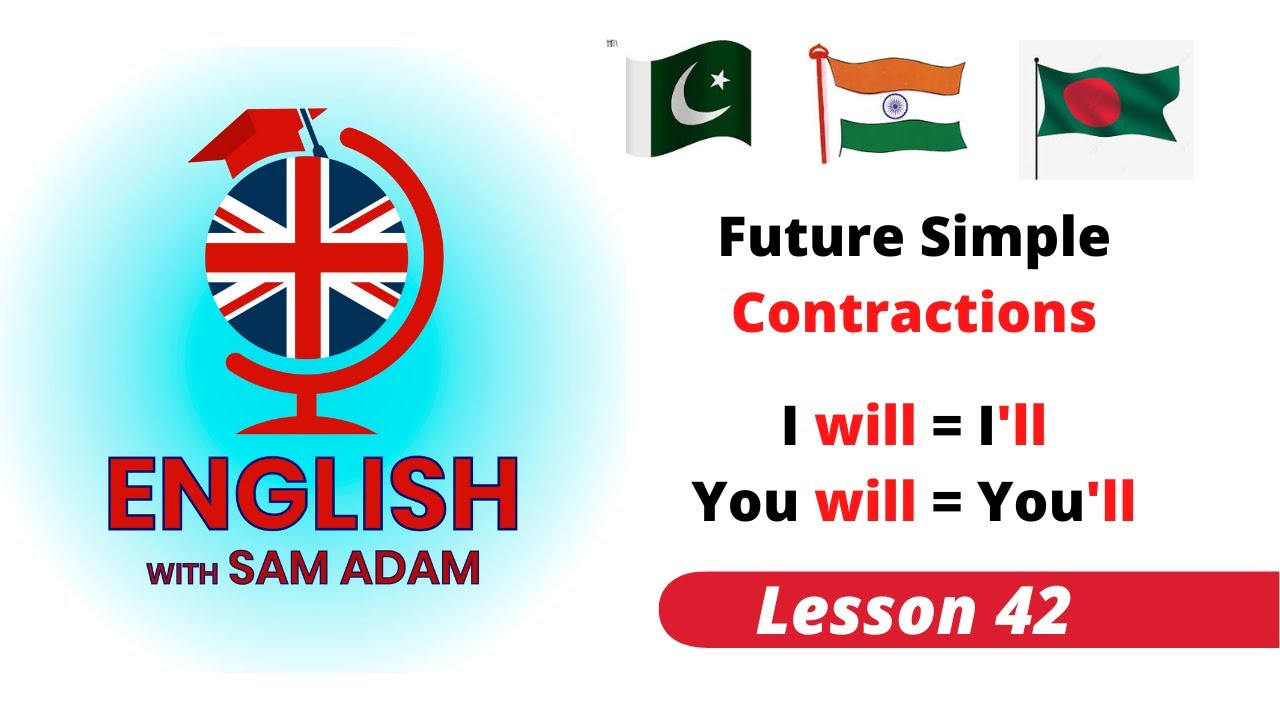 Future Simple Tense | Contractions of WILL | I'll - you'll - she'll ...