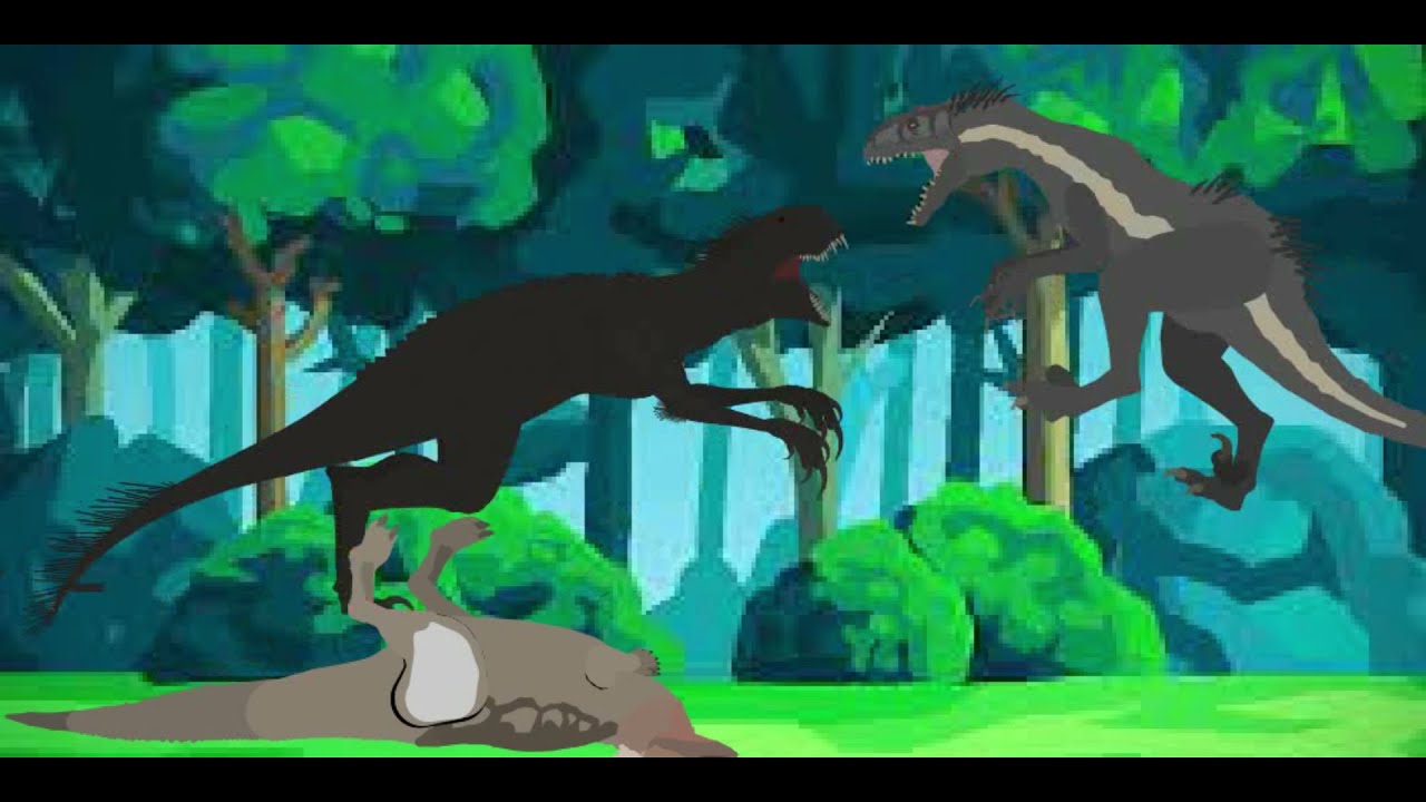 Scorpios Rex VS Indoraptor Animation (Pivot Animator) - YouTube