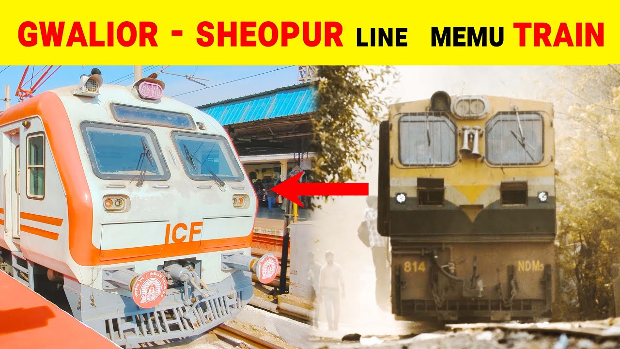 Gwalior Sumaoli MEMU Train | New Train on GWL - Sheopur Broad Gauge ...