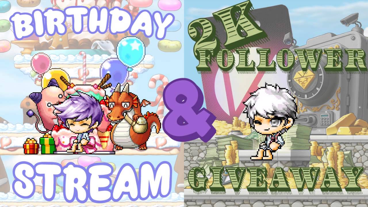 MapleStory NX Giveaway + Birthday Countdown Stream! - YouTube