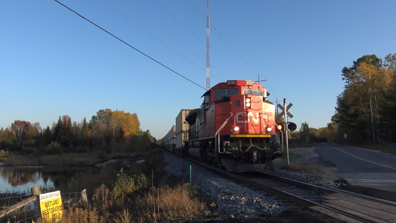 CN 8101 at Shawanaga (11OCT2015) - YouTube