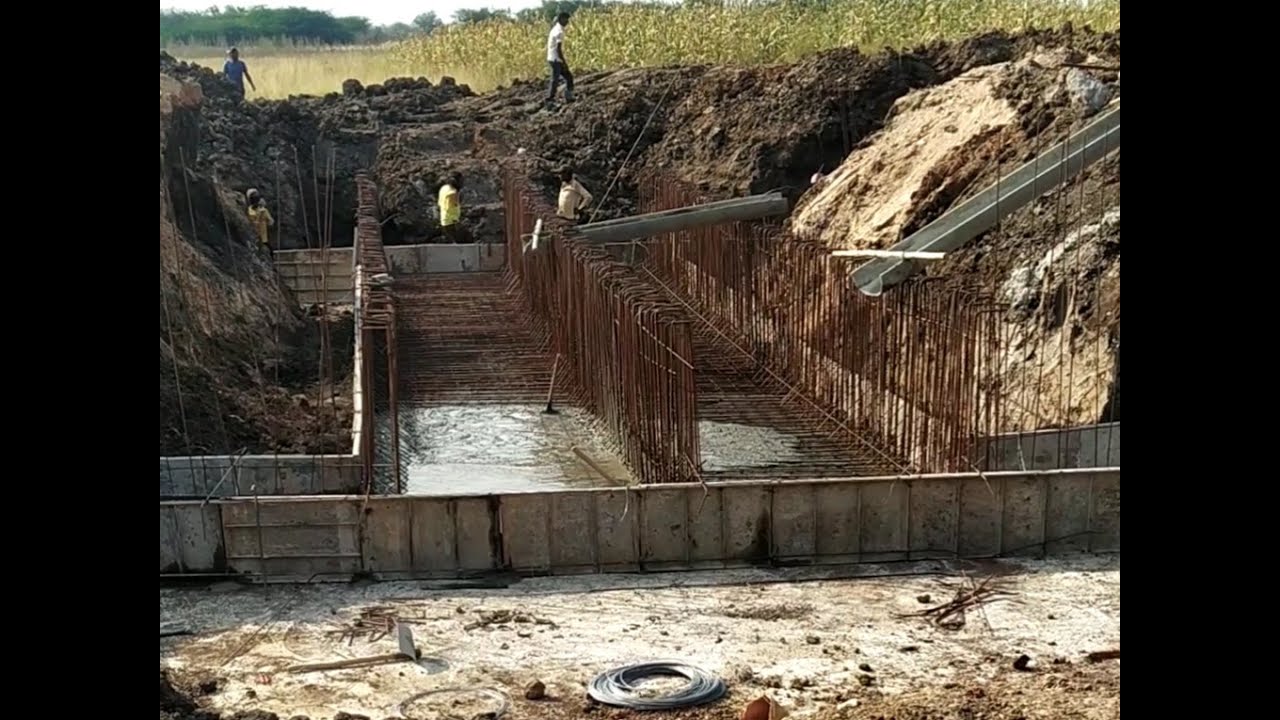 Civil Engineering, canal work, structure UT (under tunnel) raft ...