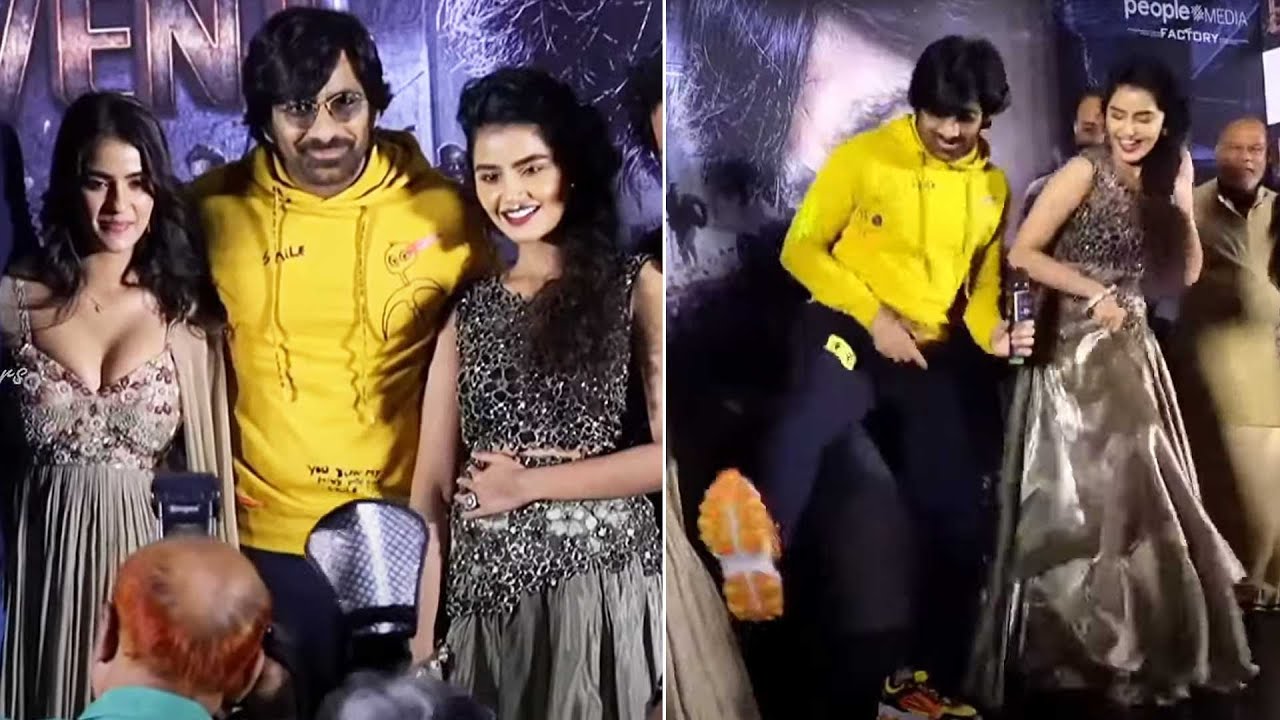 Ravi Teja Dance With Anupama Parameswaran and Kavya Thapar | Eagle ...