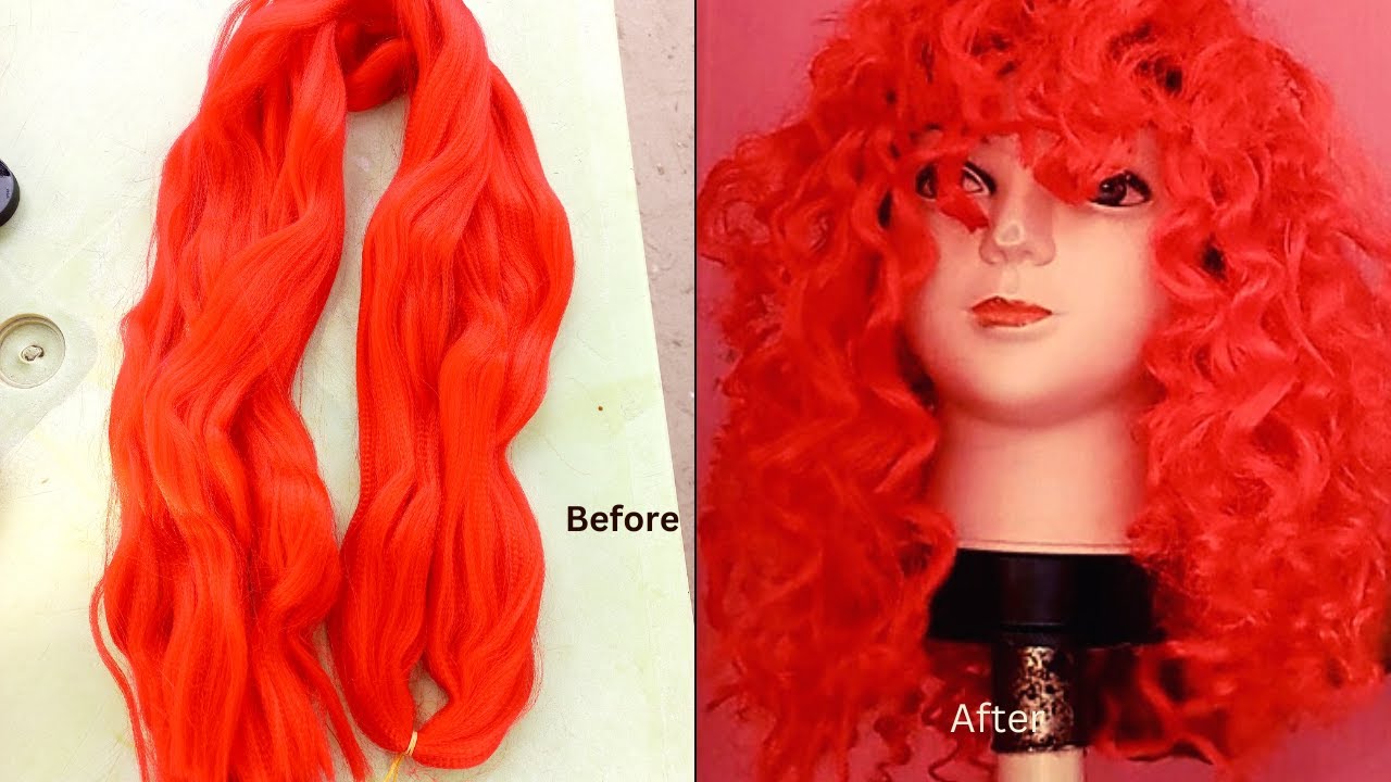 DIY Curly Crochet Wig| Using Braiding Hair Attachment| Epic Fail - YouTube