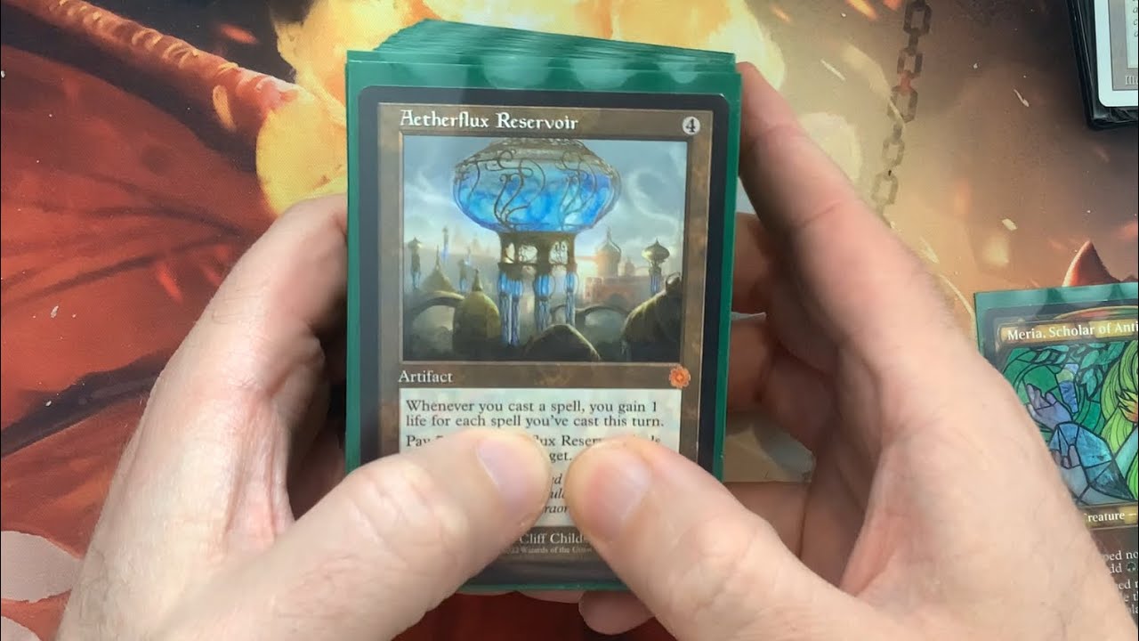 Yoooo we got the camera going and a sweet combo deck with Aetherflux ...