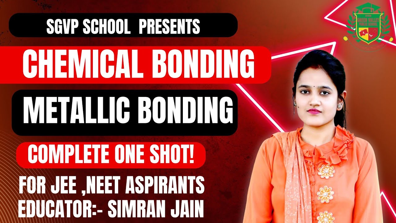 Metallic Bonding Explained | Chemical Bonding Class 11 | Electron Sea ...