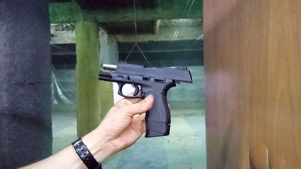 Pistola Taurus 838C 380 e Pistola Imbel .40 - YouTube