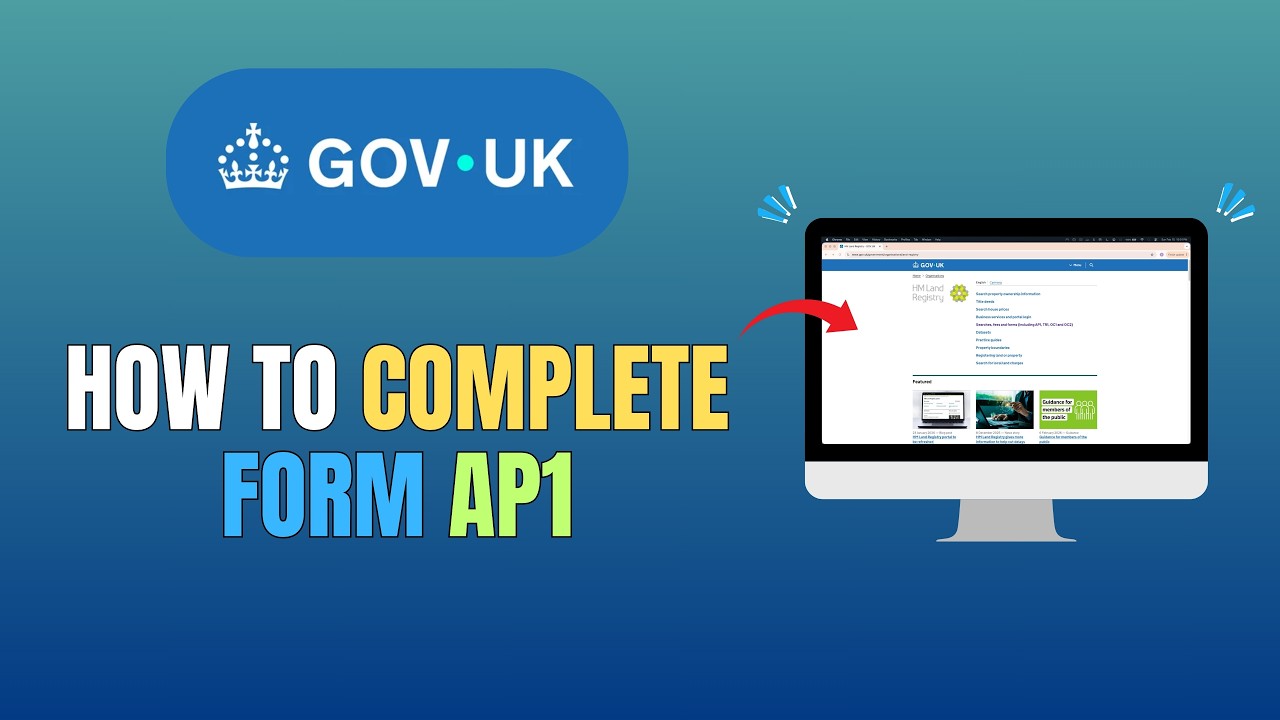 HOW TO COMPLETE FORM AP1 (UK LAND REGISTRY) - 2026 UPDATE - YouTube
