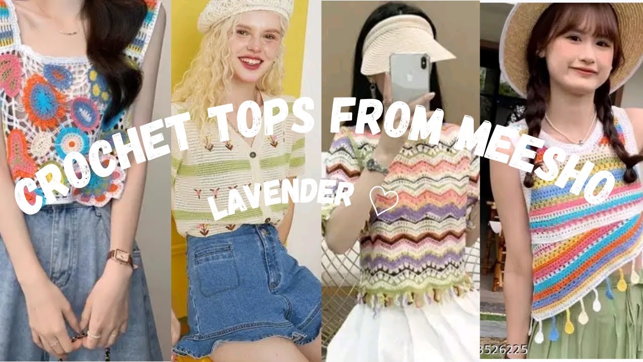 Crochet Tops from Meesho || Aesthetic outfit ideas || #meesho # ...