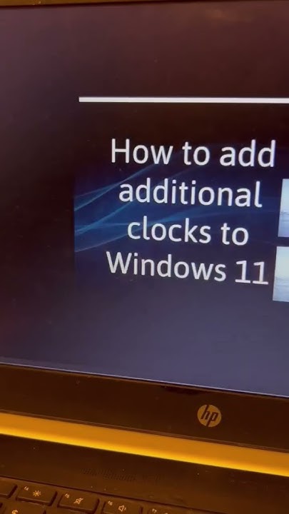 How to add additional clocks to Windows 11 #techtips #windows11 #viral #reels #hacking #computer ...