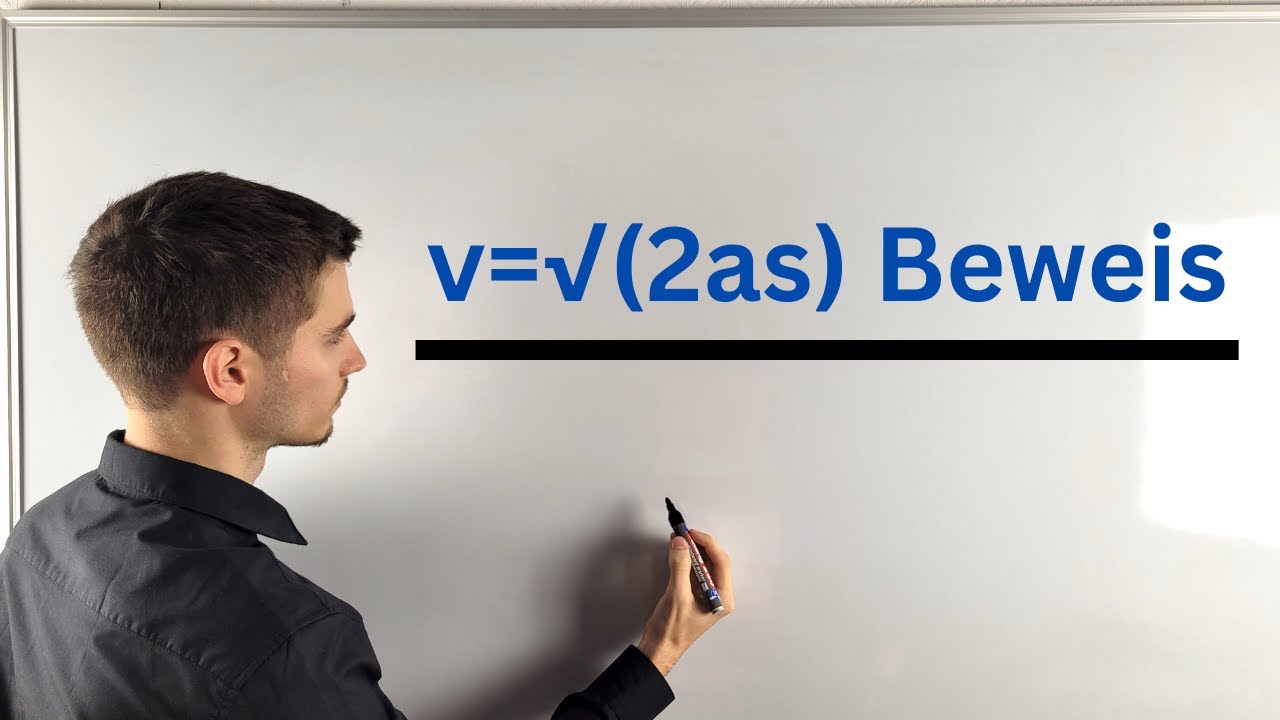 v^2 = 2as Herleitung - YouTube
