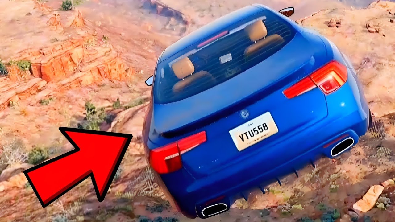 Realistic Car Clif Drops - Car Crashes BeamNG Drive #8 - YouTube