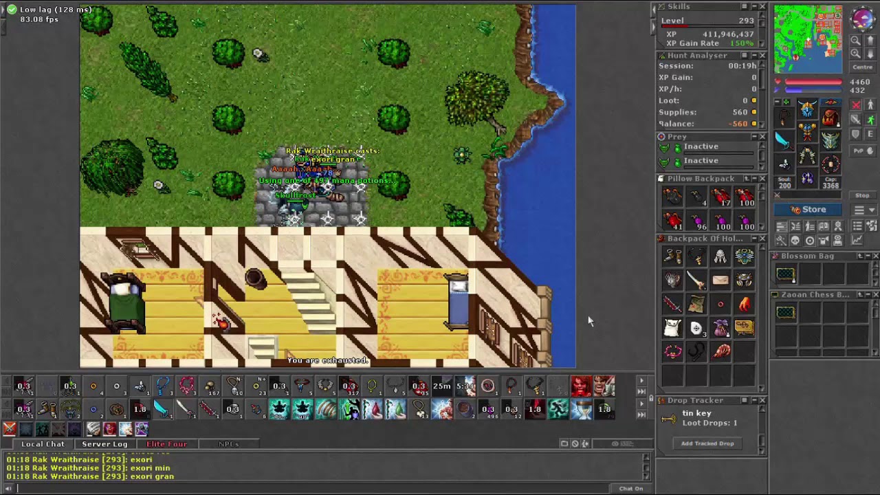 Tibia ¿Cómo tengo acomodados mis hotkeys y Action Bars? - YouTube