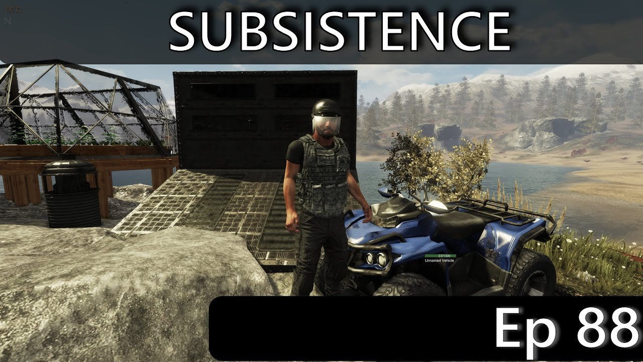 Subsistence S1 | Ep88 Alpha 60 | Garage Ramp & Garage Door - YouTube