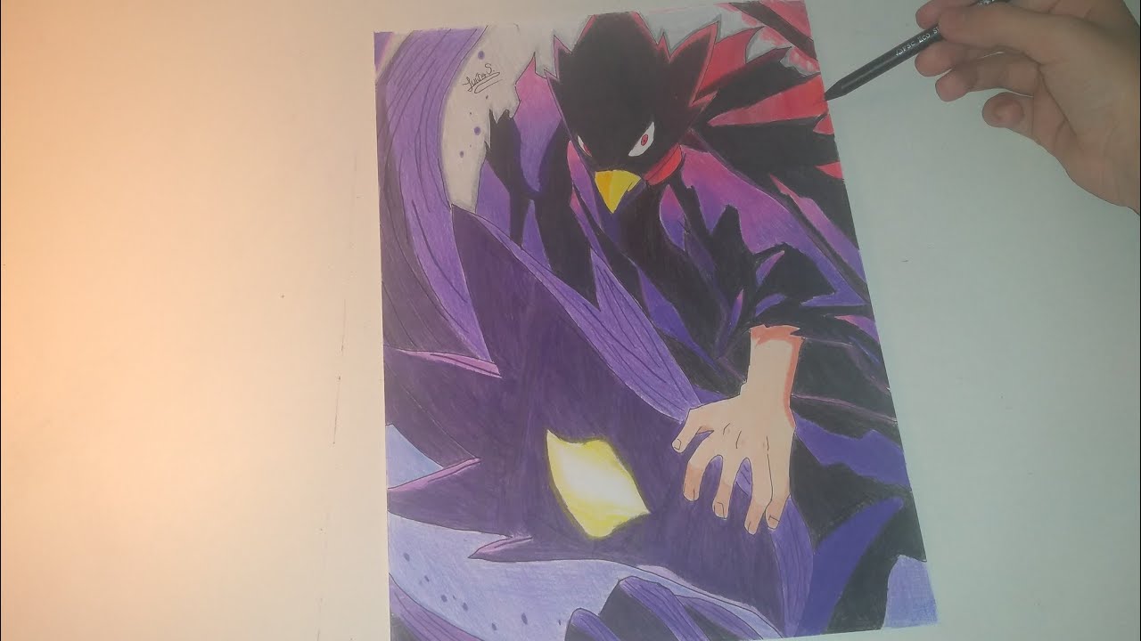 Speed Drawing - Tokoyami -[Boku no Hero Academia] - YouTube