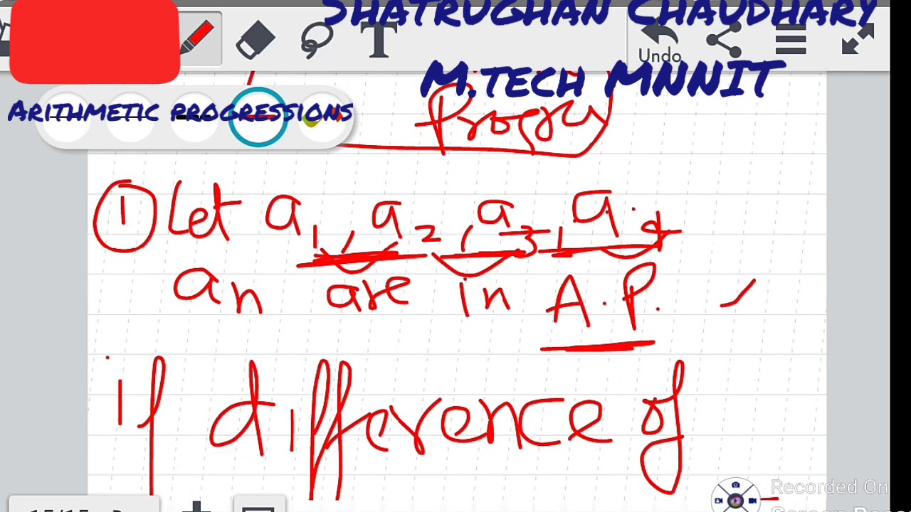 Arithmetic Progressions Basics Youtube 5863