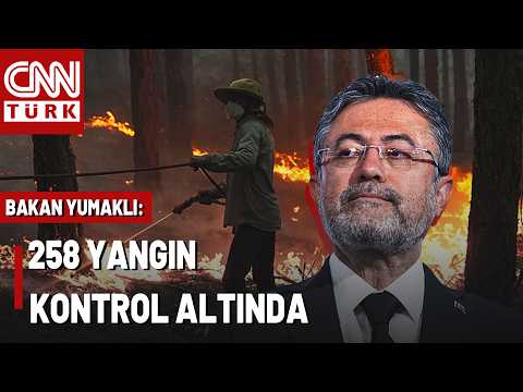 Orman Yangınlarında Son Durum! Bakan İbrahim Yumaklı Rakamları Paylaştı