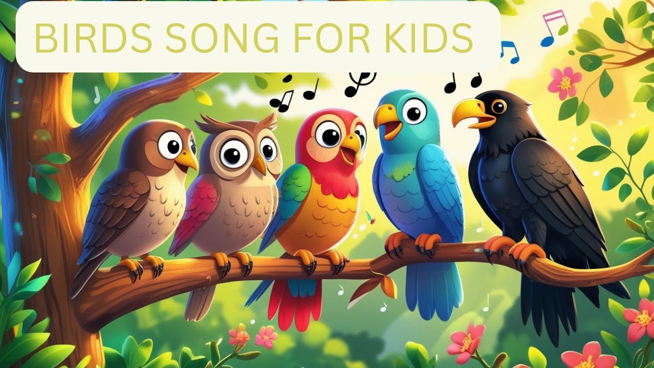 Learn Birds Name with a song for Kids | Birds Song | Nursery Rhymes ...