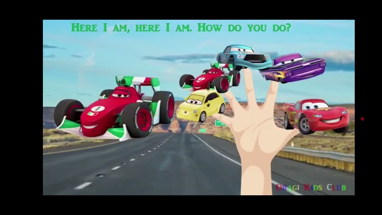 Disney Pixar Cars Finger Family Nursery Rhymes For Kids - YouTube