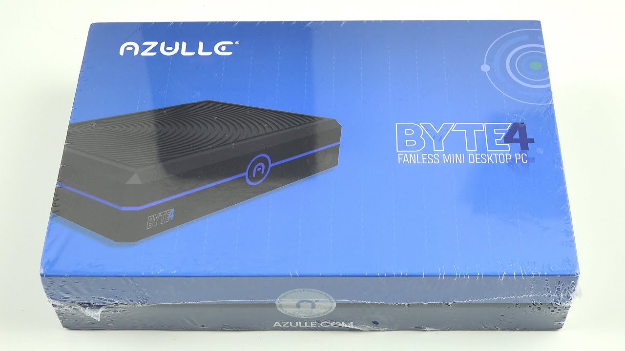 Azulle Byte 4 Fanless Mini Desktop PC Unboxing! - YouTube