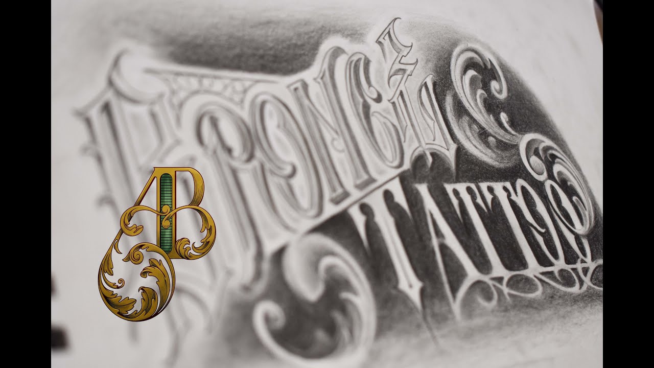 Lettering Process // Practicando Letras - YouTube