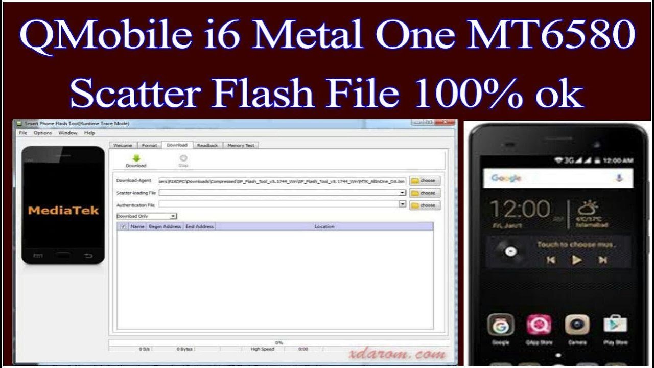 Qmobile i6 metal one tested flash file 100% working ok/MT6580 Scatter ...