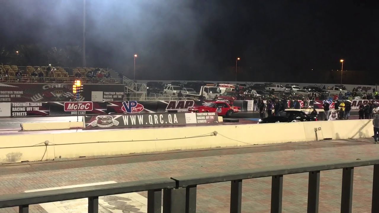 Drag racing at qatar racing club - YouTube