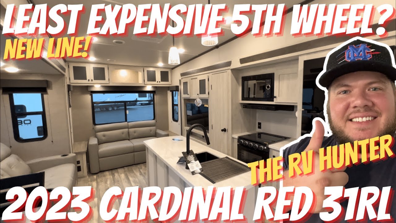 2023 Cardinal Red 31RL | Least Expensive RV? Rear Living 5th Wheel ...