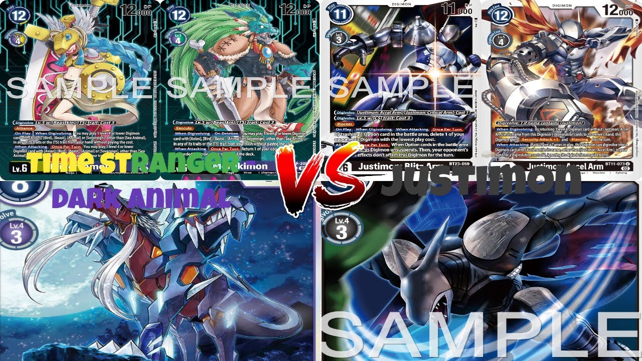 Time Stranger - Dark Animal vs justimon | Digimon TCG BT23 Testing ...