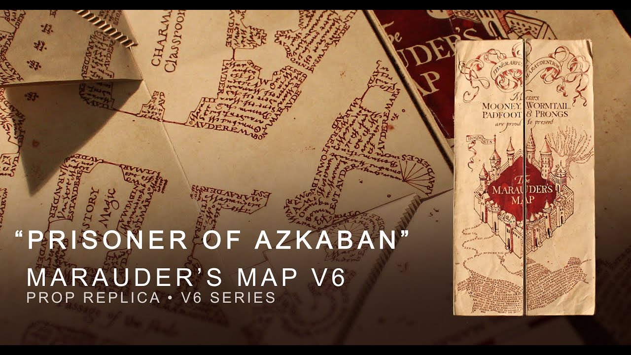 "Prisoner of Azkaban" Marauder's Map Replica (v6 series) - YouTube