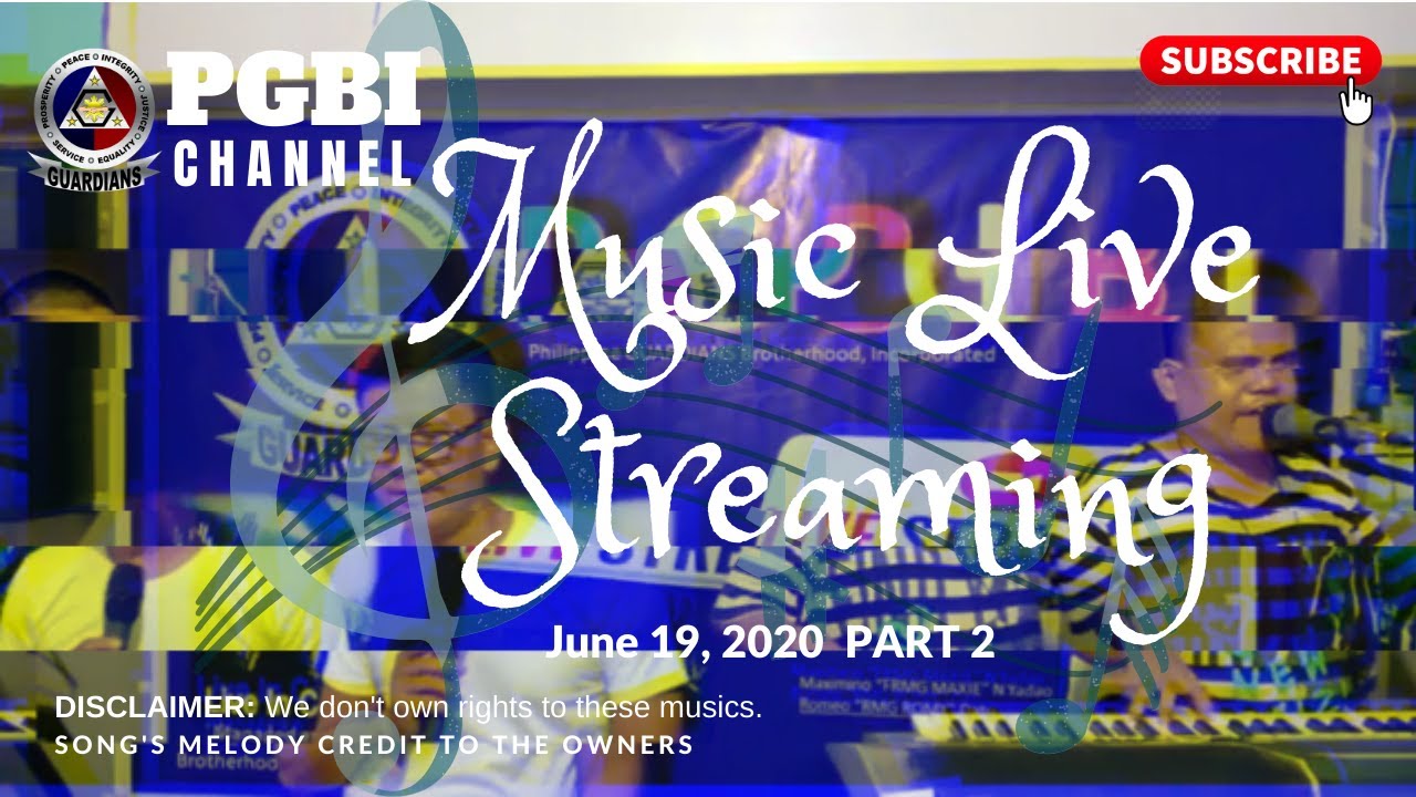 PGBI Music Live Streaming June 19, 2020 PART 2 - YouTube