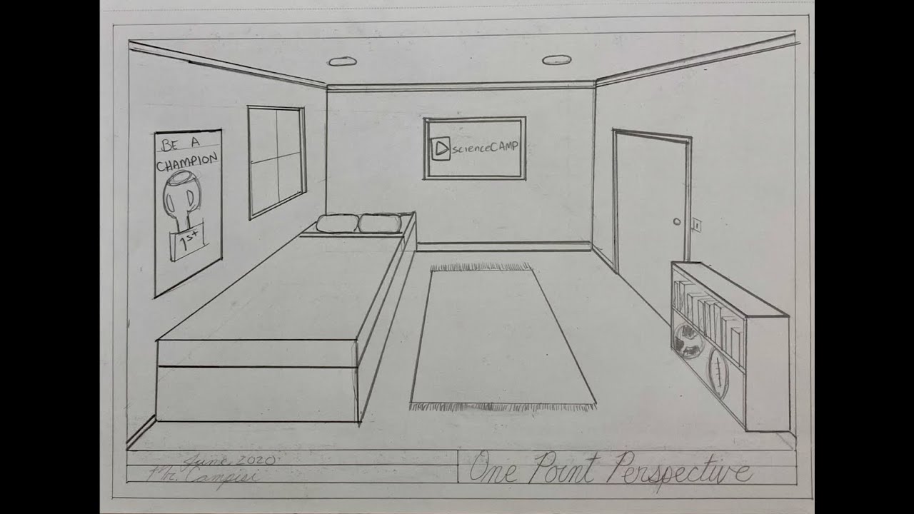 One Point Perspective Bedroom - YouTube