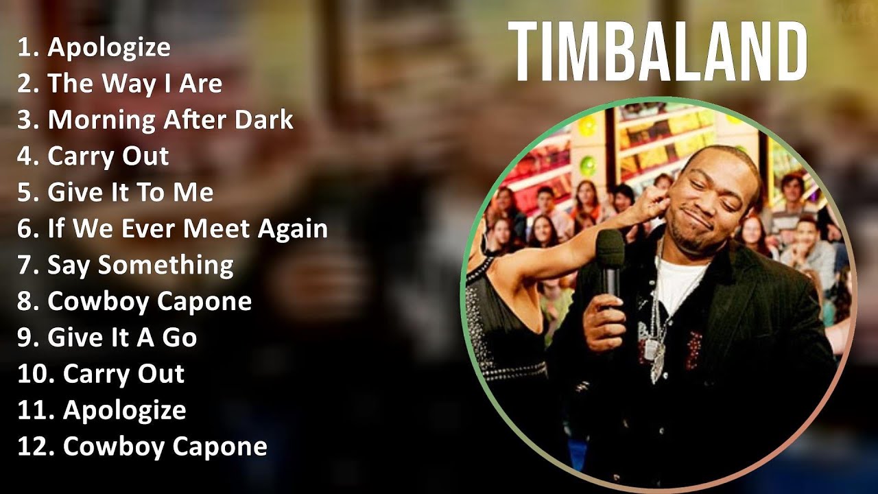 Timbaland 2025 MIX Top Hits - Apologize, The Way I Are, Morning After ...