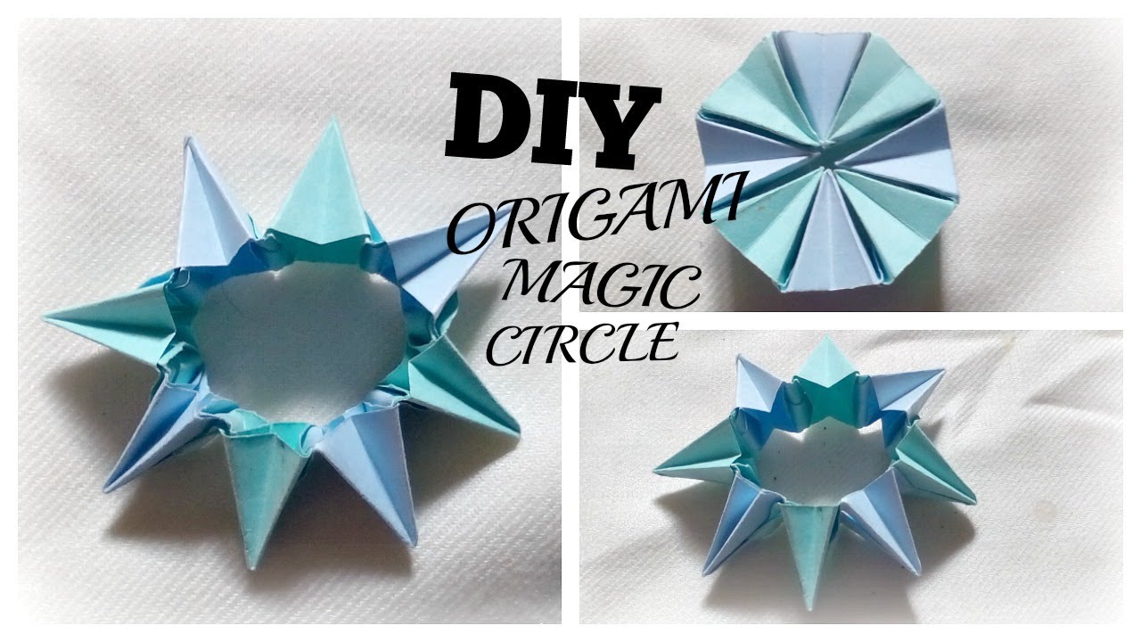 DIY: Origami Magic Circle - Easy Origami- Tutorial - YouTube