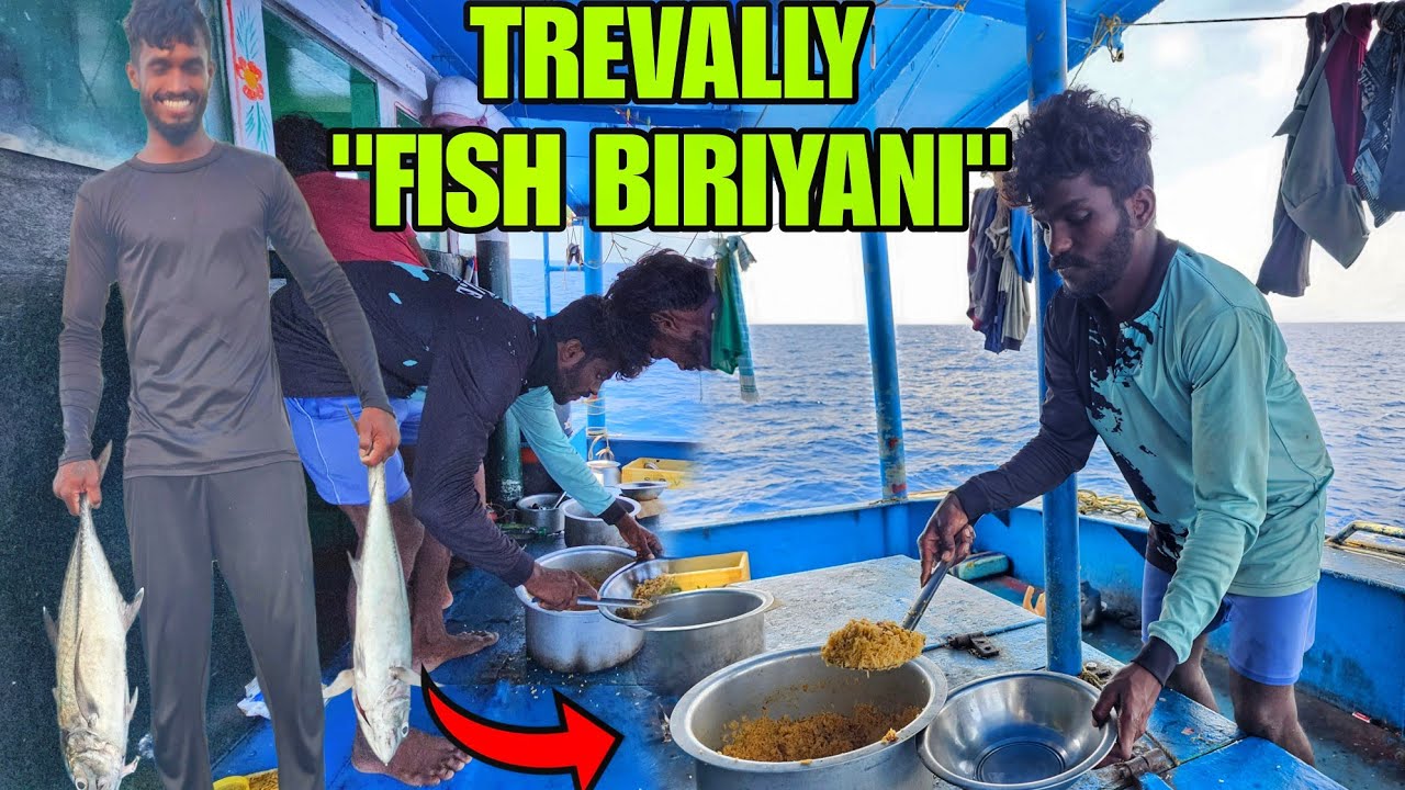 FISH BIRIYANI FEAST‼️ on a Deep Sea Fishing Boat - YouTube