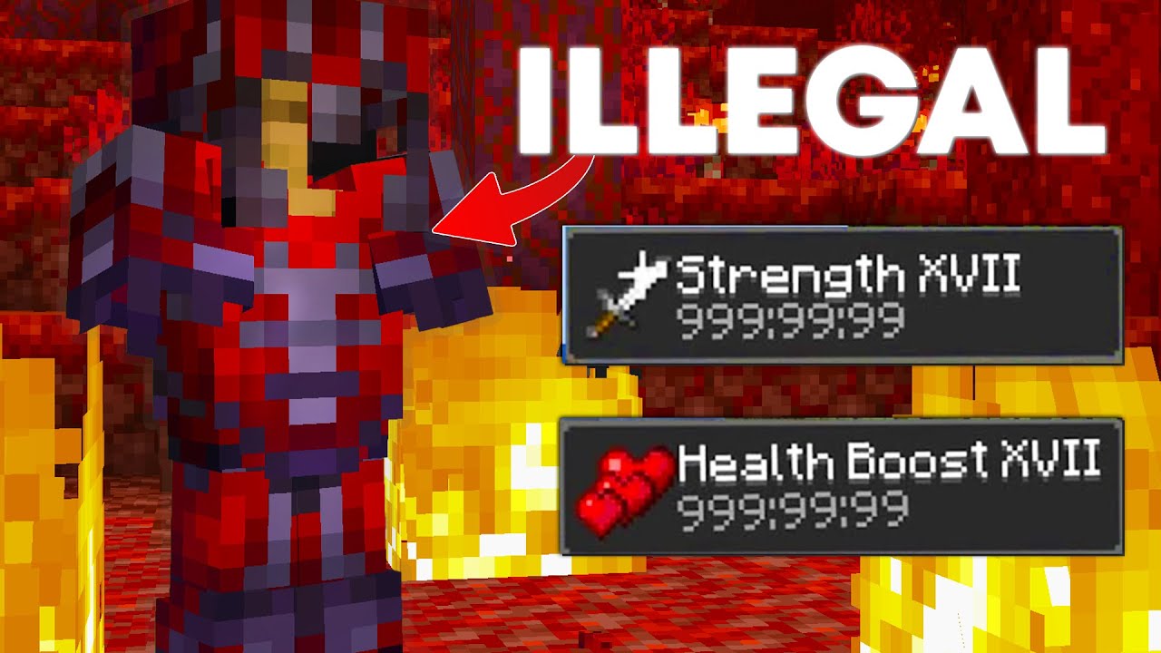How I Obtained The Most Illegal Armour In This Minecraft Server - YouTube