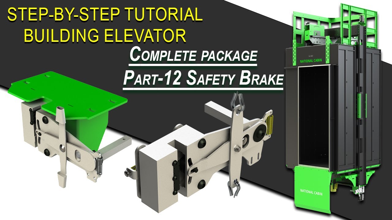 How to build pro elevator cabin. Part 12 Safety Brake #design - YouTube