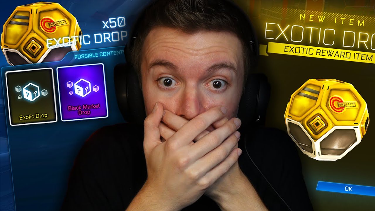 OPENING *50* EXOTIC DROPS IN ROCKET LEAGUE! - YouTube