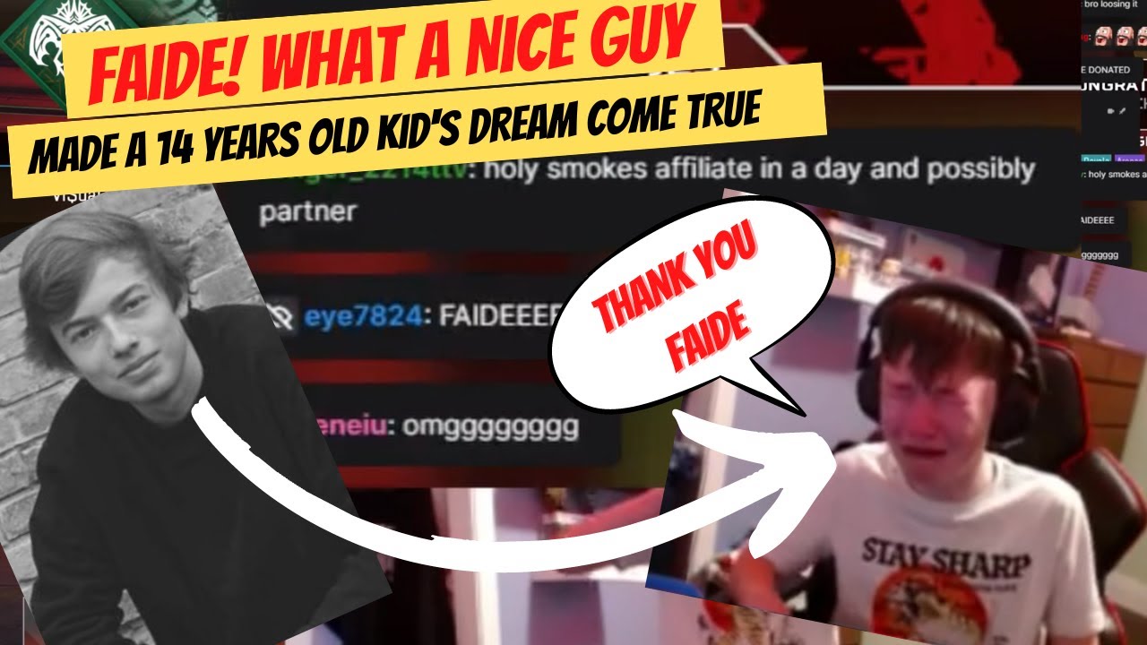 Faide made this 14 years old's dream come true | WHOLESOME MOMENT #apex ...