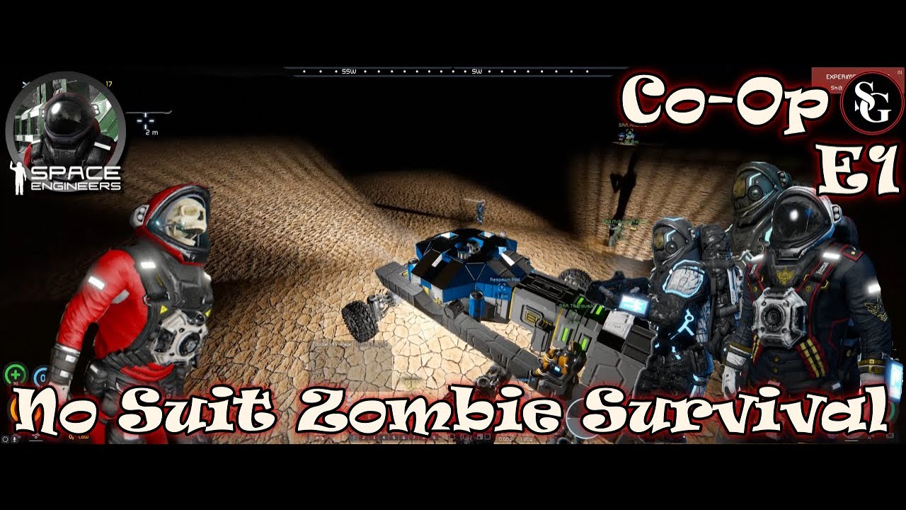 The Struggle to Meet Up | Co-Op No Suit Zombie Survival | Space ...