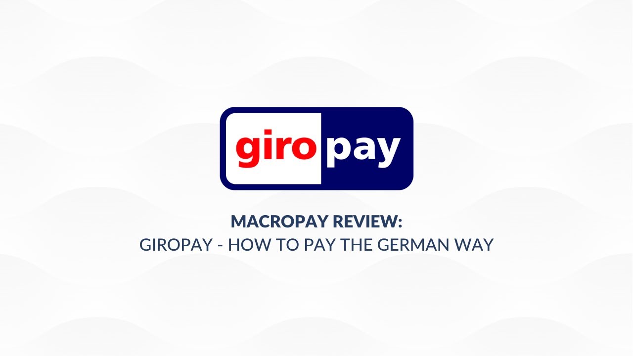 Macropay Review: Giropay - How To Pay The German Way - YouTube