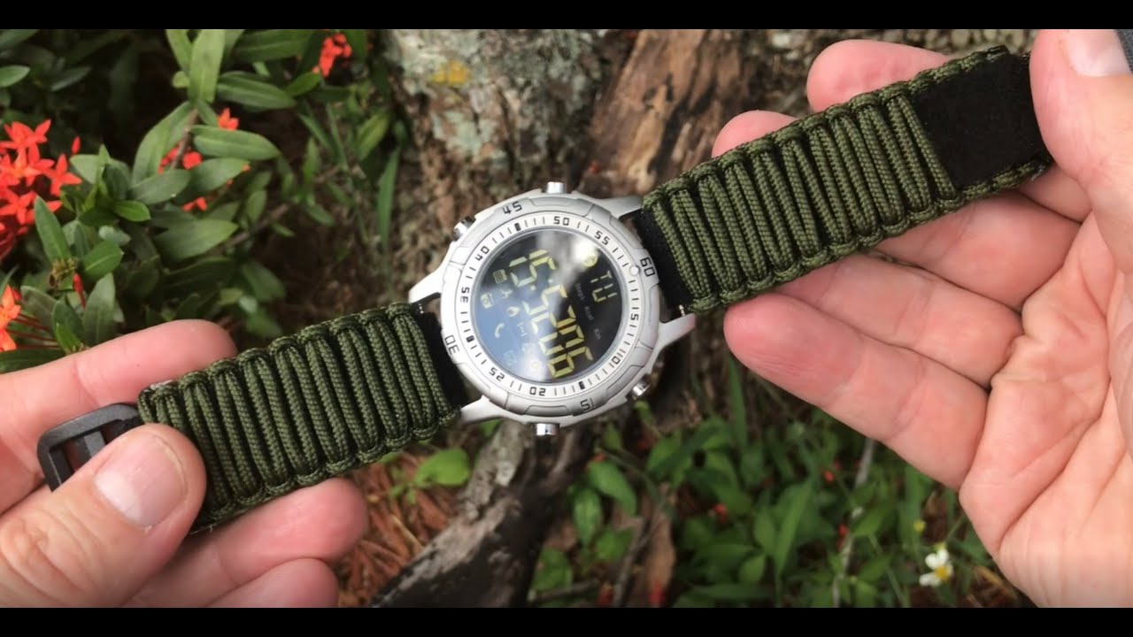 USA SURVIVAL PARACORD WORLD FLORIDA - Military Green Smartwatch Casio ...