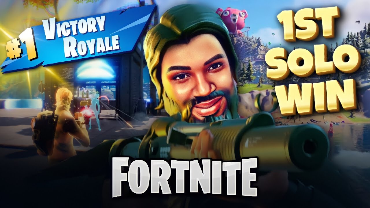 Getting My First Ever Solo Win On Fortnite 😎 - YouTube