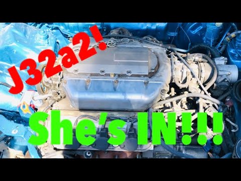 J32a2 Tiptronic Engine is FINALLY in the CRX! Progress - YouTube